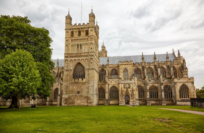 El Lado Norte De La Catedral De Exeter Exeter Devon Inglaterra Imagen ...