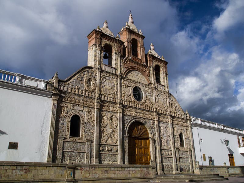 Catedral De La Ciudad De Riobamba Ecuador Imagen de archivo - Imagen de ...