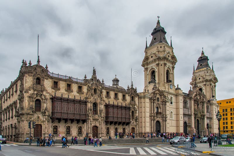Catedral de Lima foto editorial. Imagen de principal - 62131196