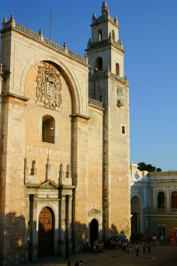 Catedral De Mérida, Yucatán (México) Imagen de archivo - Imagen de ...