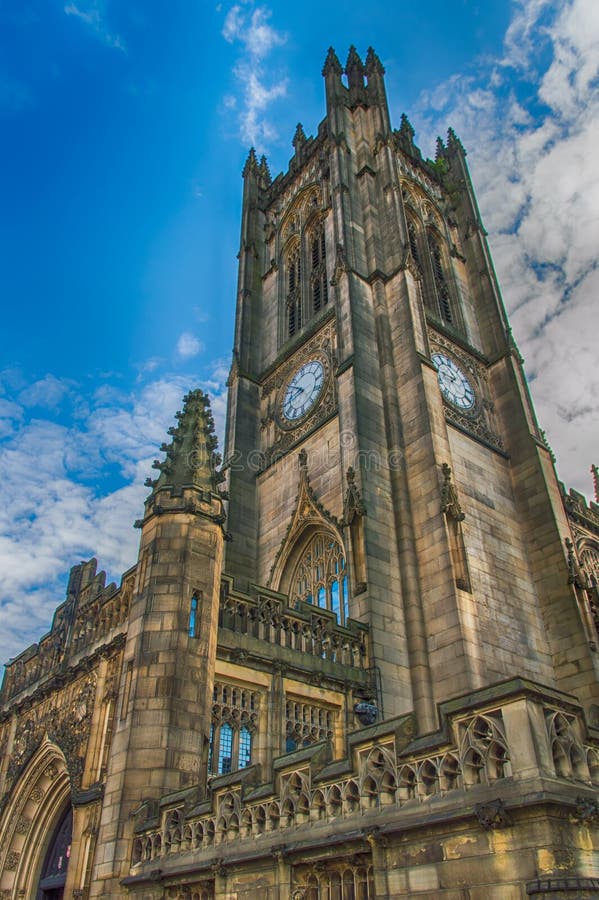 Catedral De Manchester City, Inglaterra Reino Unido Foto de archivo ...