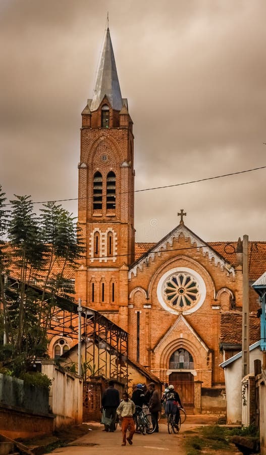 Catedral en Ambalavao foto de archivo editorial. Imagen de fachada ...