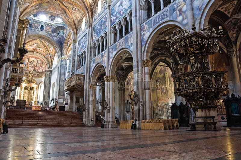 Catedral Interior. Parma. Emilia-Romagna. Italia. Imagen editorial ...