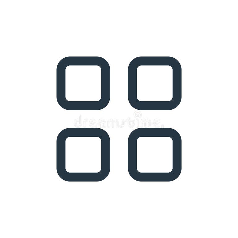 Categories Icon Vector from Ecommerce User Interface Concept. Thin Line ...