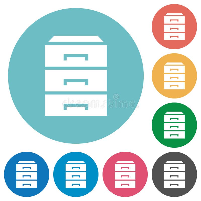 Categorize Flat Round Icons Stock Vector - Illustration of category ...