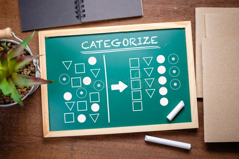 Categorize Geometry Shape stock photo. Image of chalk - 166009380