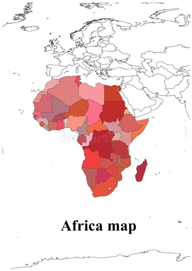 Category Color Africa Map Wallpaper Category Color Stock Illustration ...