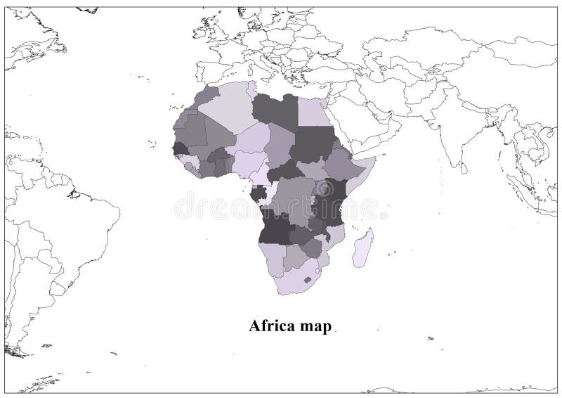 Category Color Africa Map Wallpaper Category Color Stock Illustration ...