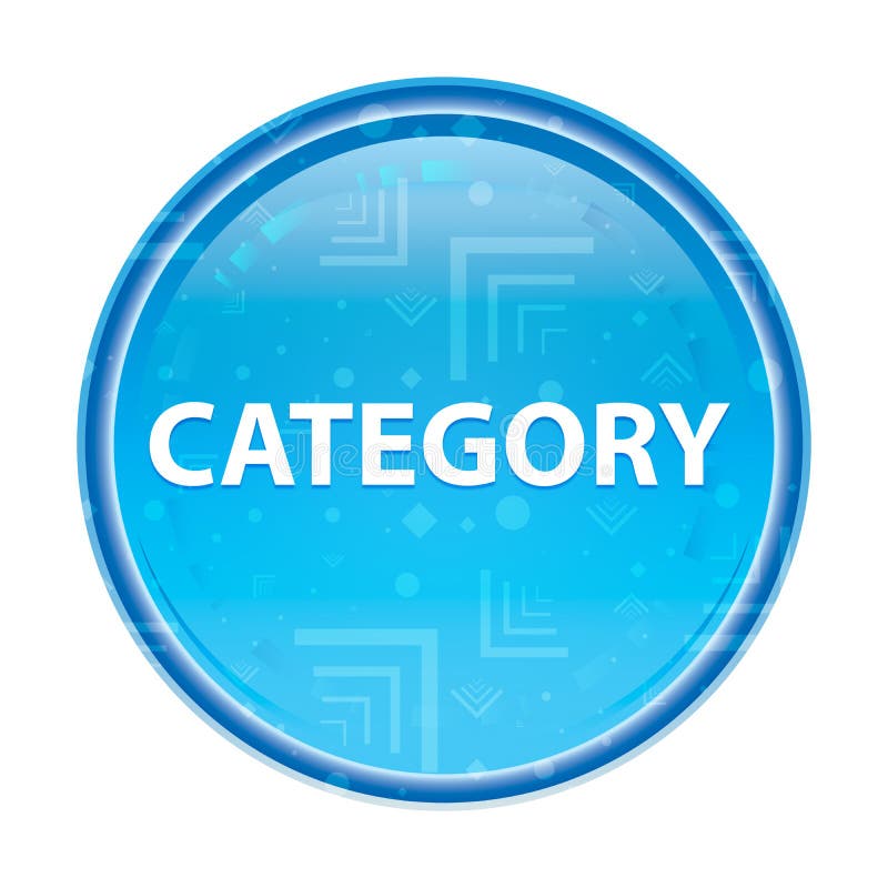 Category Floral Blue Round Button Stock Illustration - Illustration of ...