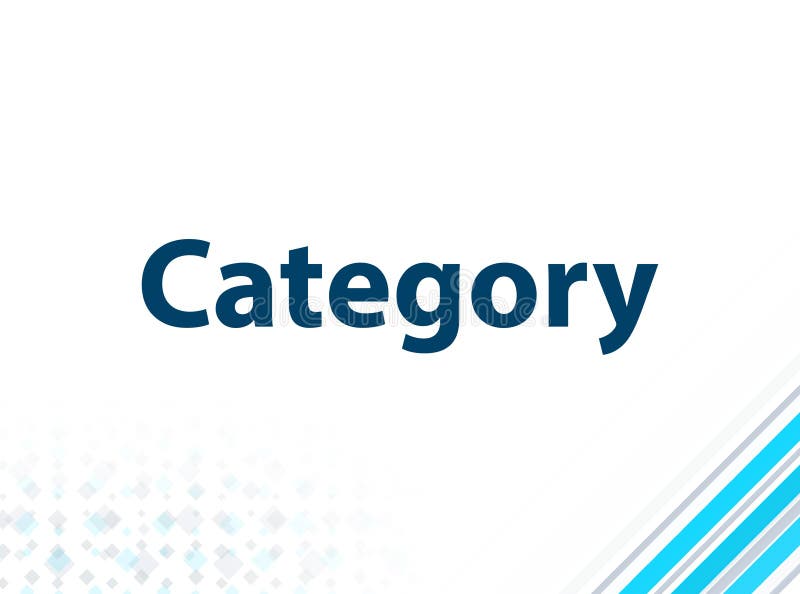 Category Modern Flat Design Blue Abstract Background Stock Illustration ...