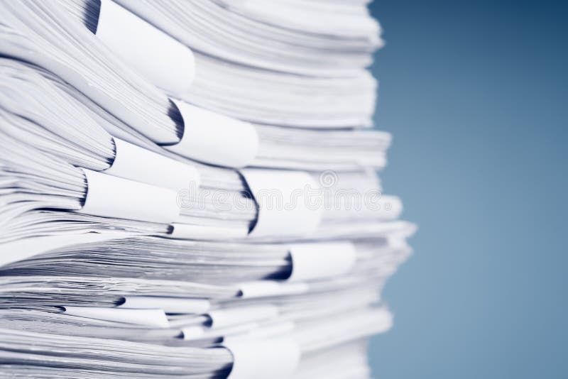 Paperwork (side view) stock photo. Image of paperwork, corporate - 70524
