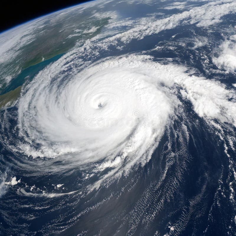 Super Typhoon Hurricane Eye Over Sea Ocean Natural Disaster , Made with ...