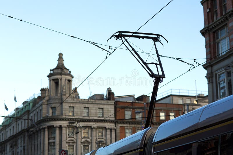 Catenary metro stock photo. Image of rail, electricity - 53615080