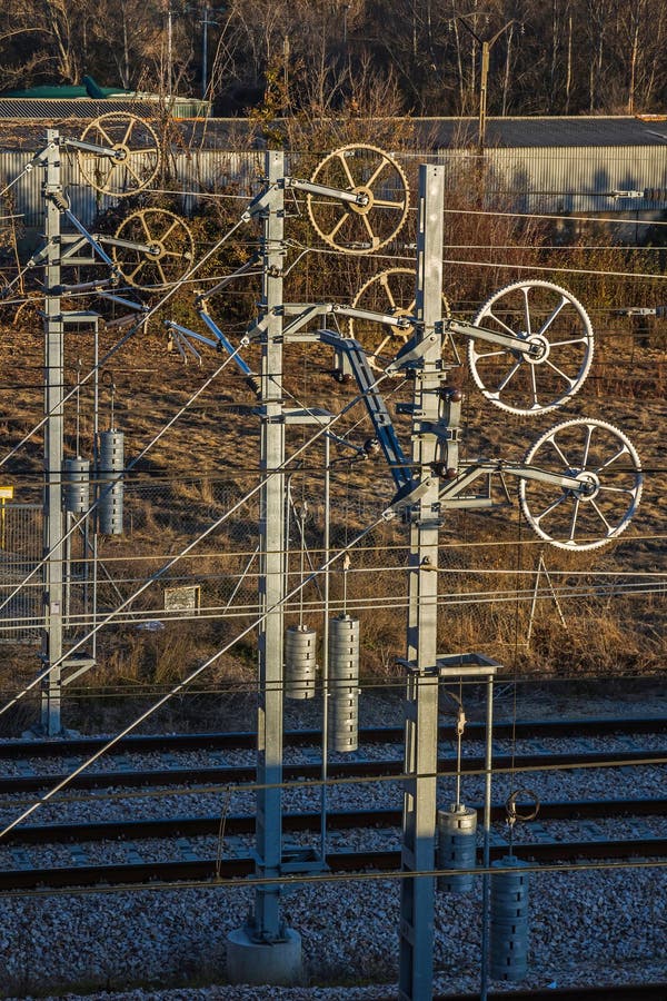 Railway Tension Weight stock photo. Image of power, heavy - 55022356