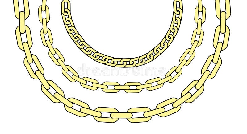 Catene illustrazione vettoriale. Illustrazione di giallo - 30827193