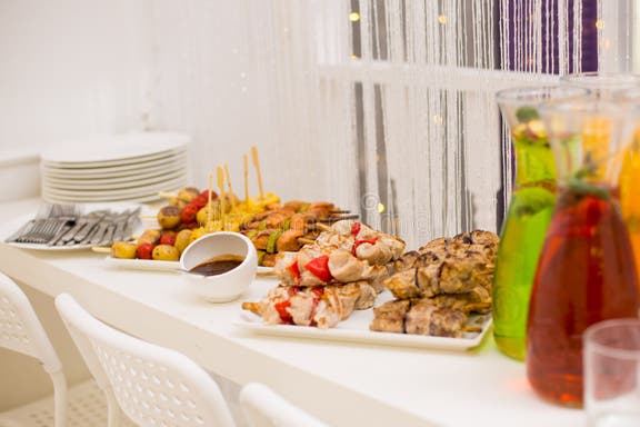 Catering for Birthday Party Stock Image - Image of buffet, restaurant ...