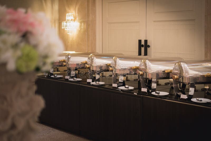 Catering Buffer for Lunch in the Afternoon at Hotel Resort Stock Image ...