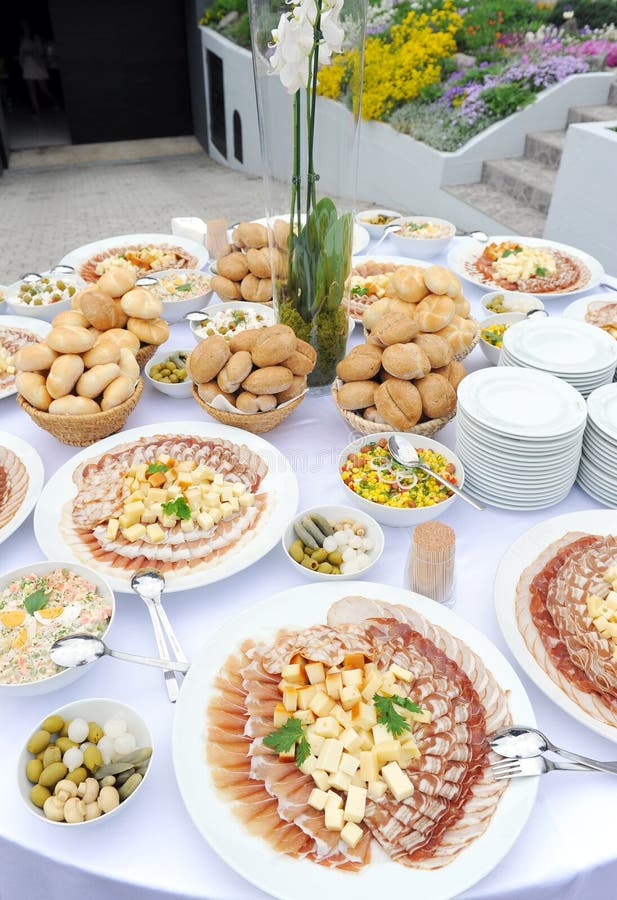 Catering buffet stock photo. Image of garnish, luxury - 98853256