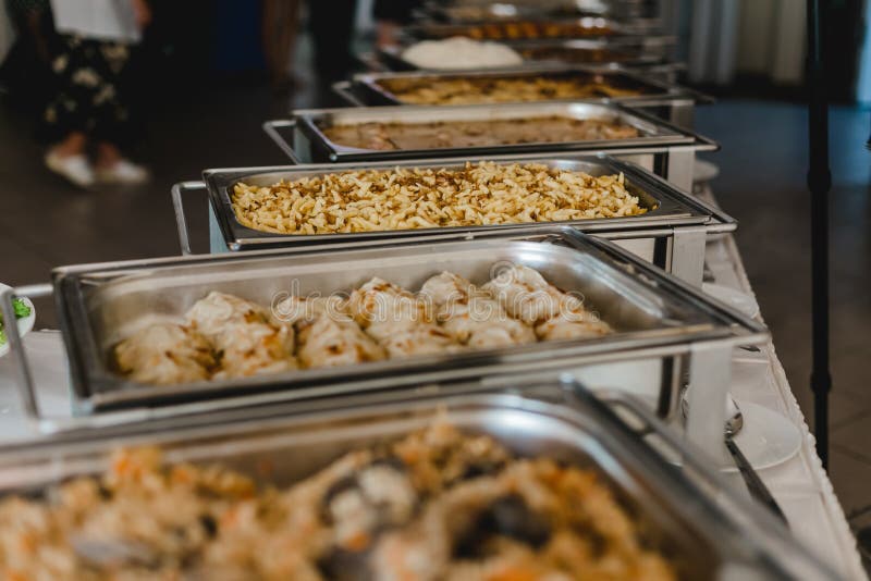 Catering Buffet Wedding Event Stock Image - Image of buffet, banquet ...