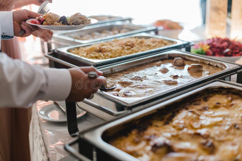 Catering Buffet Wedding Event Stock Photo - Image of party, cuisine ...
