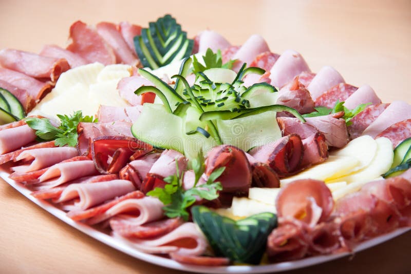 Catering Cold Meat Sandwich Stock Photo - Image of baked, mixed: 93124210