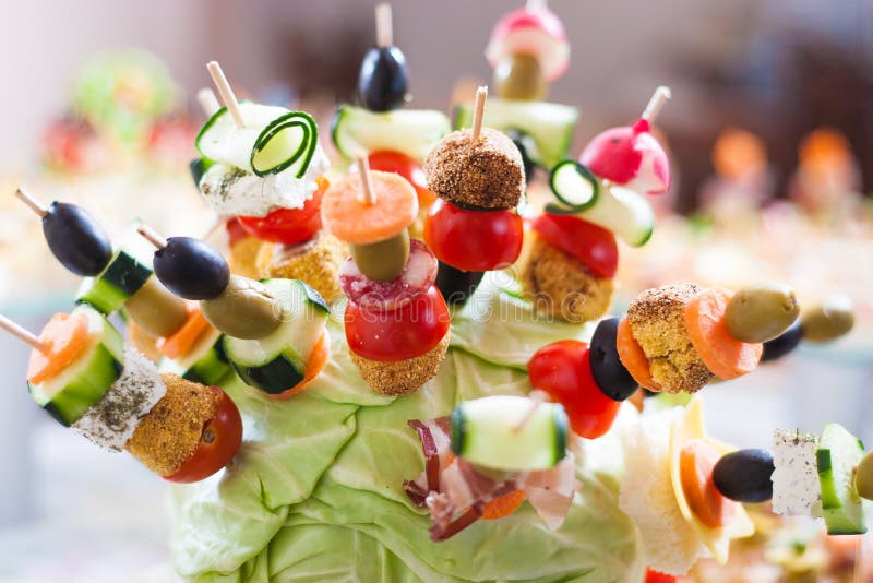 Catering Cold Meat Vegetables Stock Image - Image of group, life: 93124615