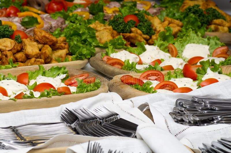 Catering food stock image. Image of cater, appetite, salad - 24200941