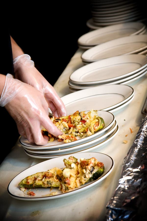 Catering Food Being Prepared Stock Photo - Image of marriage, ceremony ...