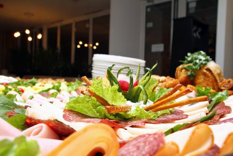 Catering Food Cocktail on Table Stock Photo - Image of fruit, industry ...