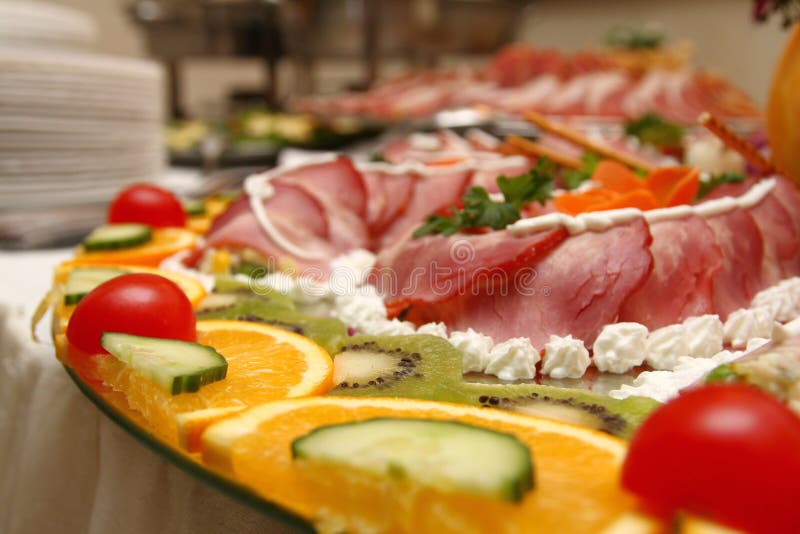 Catering Food Cocktail on Table Stock Image - Image of gourmet, event ...