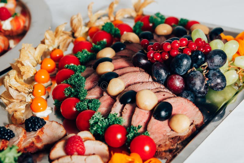 Catering food stock image. Image of indoors, gourmet - 41525071