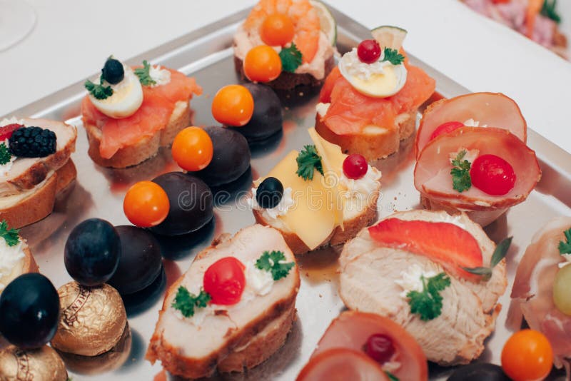 Catering food stock image. Image of event, catered, arrangement - 41528001