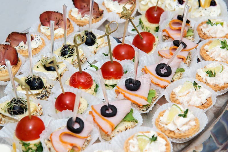 Catering Food, Mini Canapes, Snacks and Appetizers, Food for the Event ...