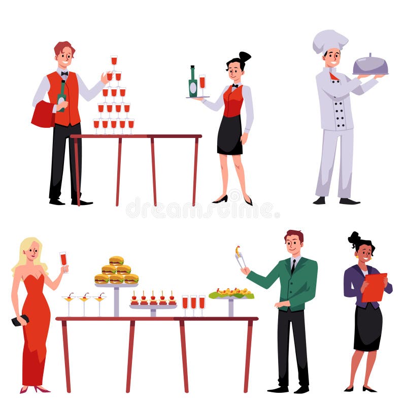 Catering Service Events Stock Illustrations – 213 Catering Service ...