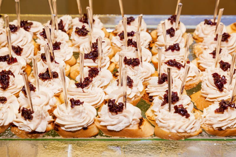 Various snacks Catering stock image. Image of leaf, dinner - 120851517