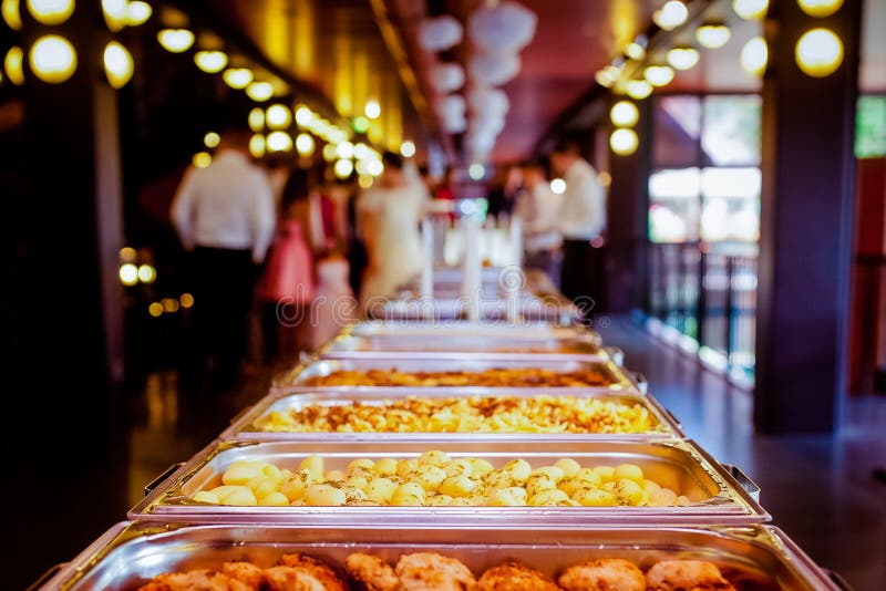 Catering Food Wedding Event Stock Image - Image of decoration, wedding ...