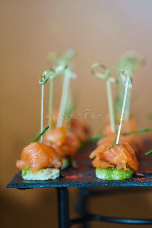Catering and Guest Meals during the Event. Quick Mini Snacks in a ...