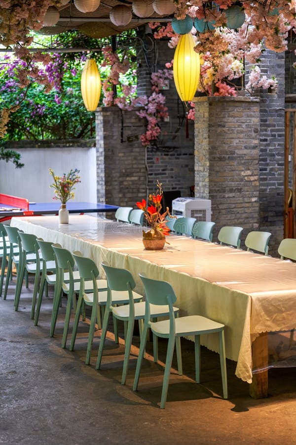 Catering Long Table Seating and Conference Long Table in Restaurant ...