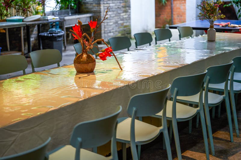 Catering Long Table Seating and Conference Long Table in Restaurant ...