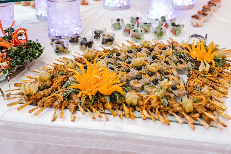 Catering Restaurant Buffet for Events Stock Photo - Image of banquet ...