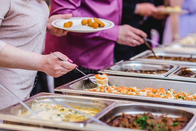 Catering Restaurant Buffet for Events Stock Photo - Image of lunch ...