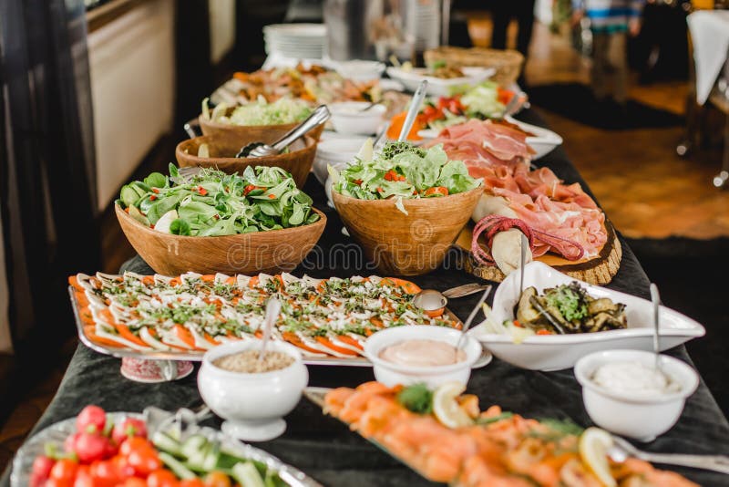 Catering Restaurant Buffet for Events Stock Photo - Image of restaurant ...