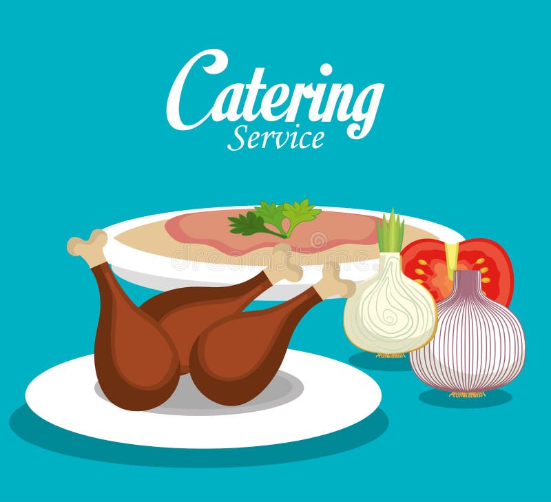 Catering service design stock illustration. Illustration of meal - 66429047
