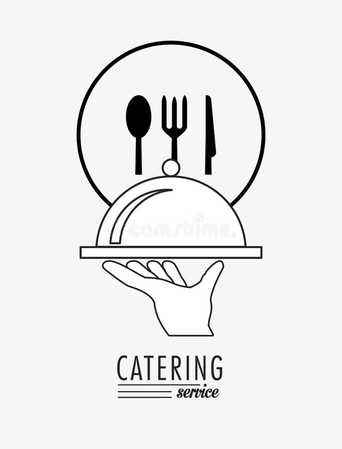 Catering Service Emblem Image Stock Illustration - Illustration of sign ...