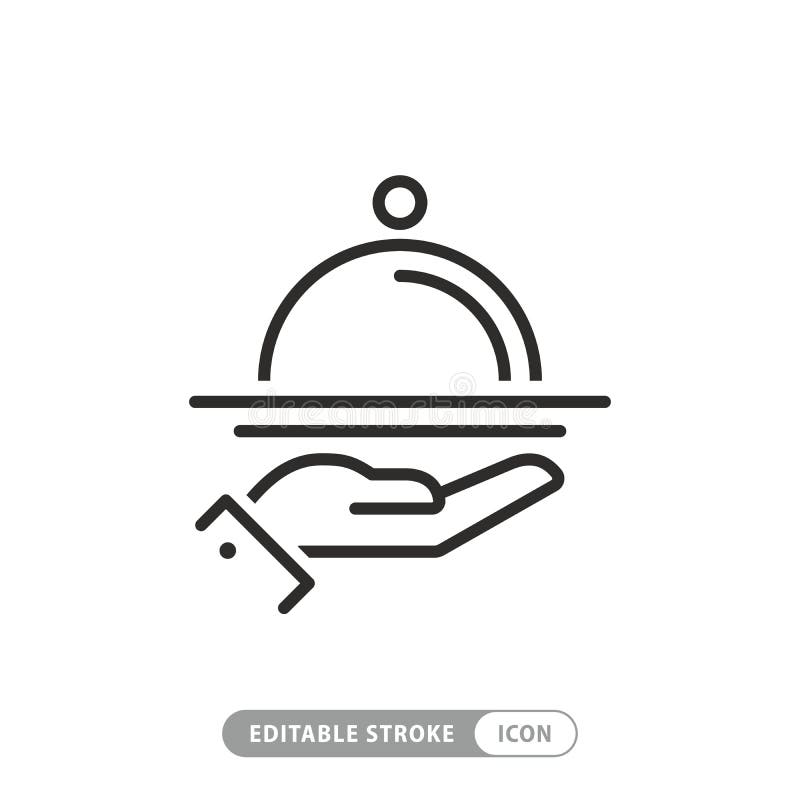 Catering Service Icon Vector Stock Vector - Illustration of signs ...