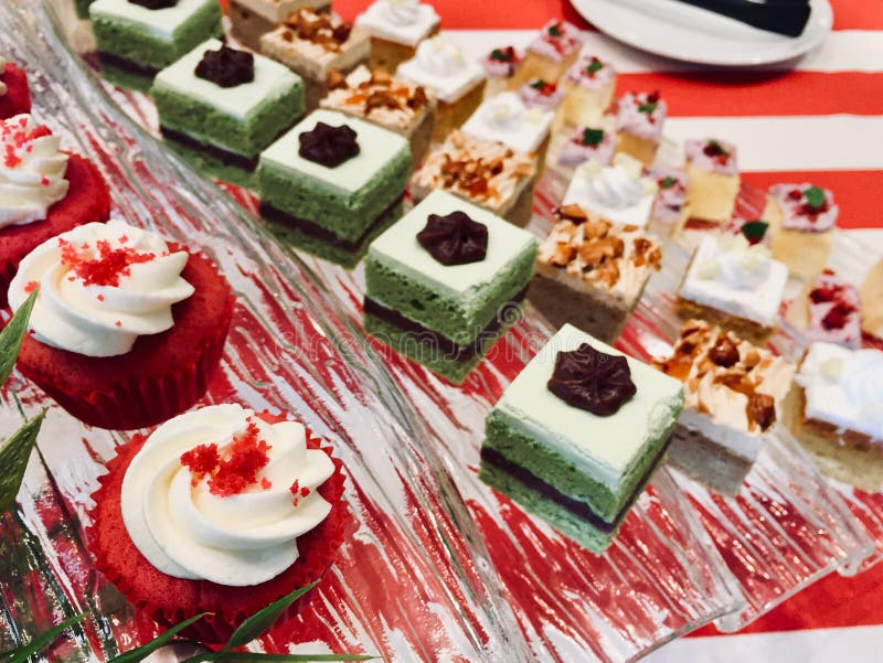 Catering Services Background with Snacks on Guests Table in Restaurant ...