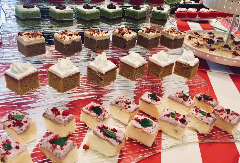 Catering Services Background with Snacks on Guests Table in Restaurant ...