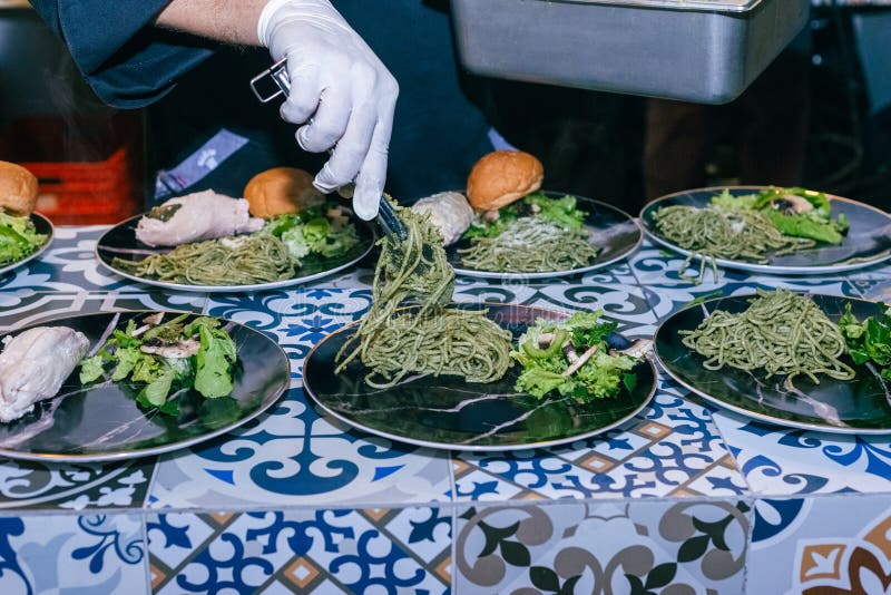 Catering at a Social Event. Typical Mexican Food Stock Image - Image of ...