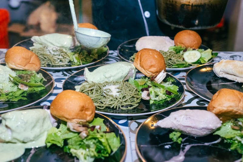 Catering at a Social Event. Typical Mexican Food Stock Image - Image of ...