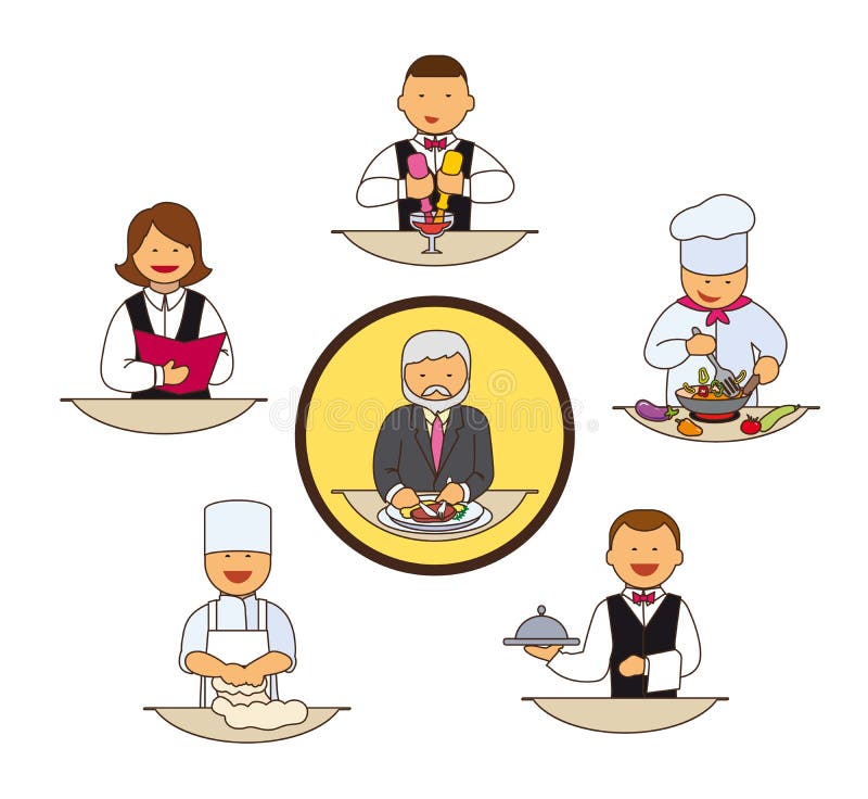 Catering Staff. Restaurant Team Stock Vector - Illustration of service ...